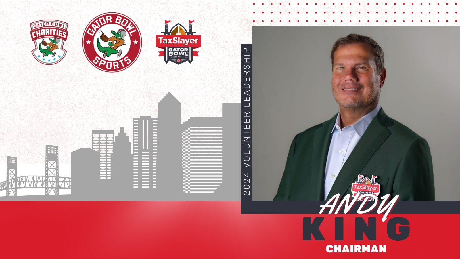 GATOR BOWL SPORTS ANNOUNCES ANDY KING AS 2024-25 CHAIRMAN | TaxSlayer ...